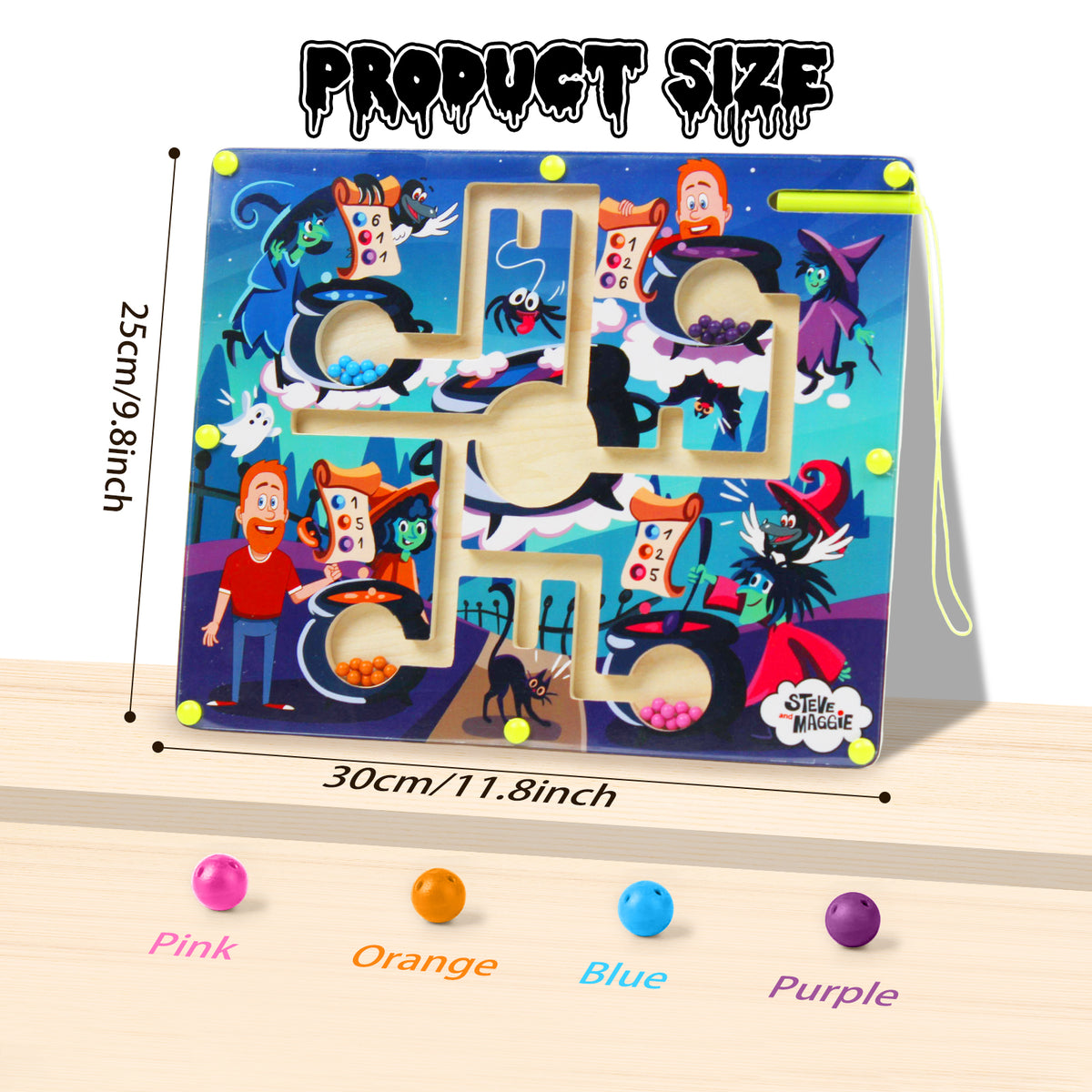 Halloween - Wooden Maze Board Set – Steve And Maggie
